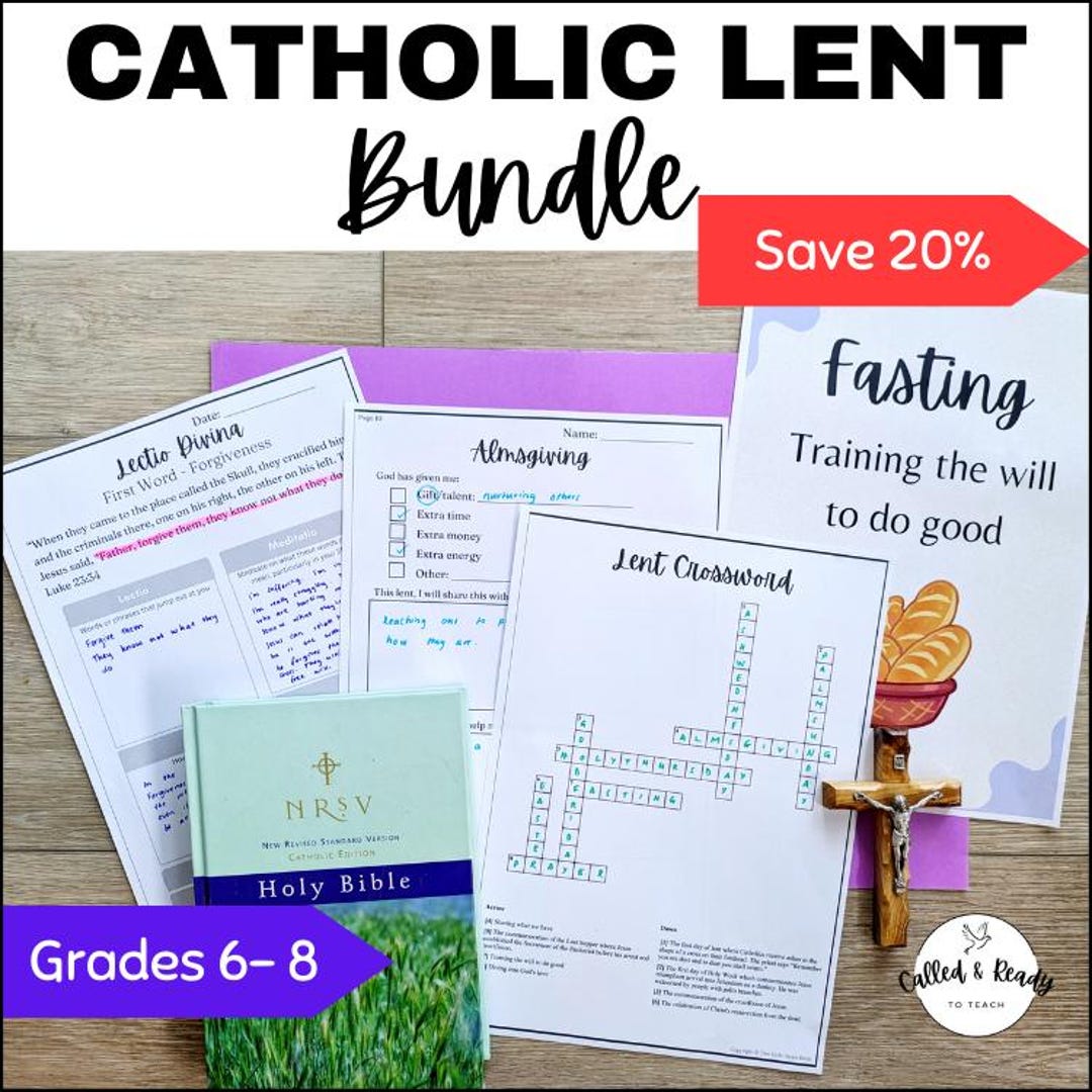 Catholic Lent Bundle for Religion Classrooms and Homeschool | Lenten ...