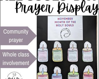 All Souls’ Day Candle Display | Catholic Classroom Prayer Activity ...