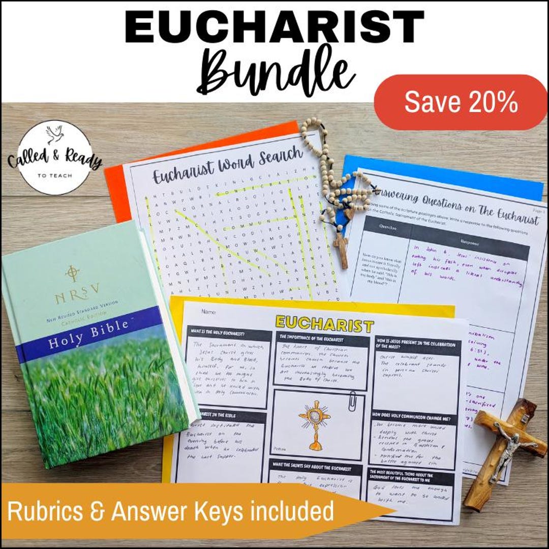 Catholic Sacrament of the Eucharist Bundle - Activities, Lesson ...