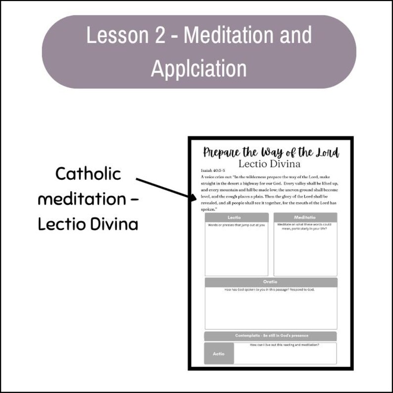 Catholic Advent Lessons Workbook | No-prep Activities for Middle School ...