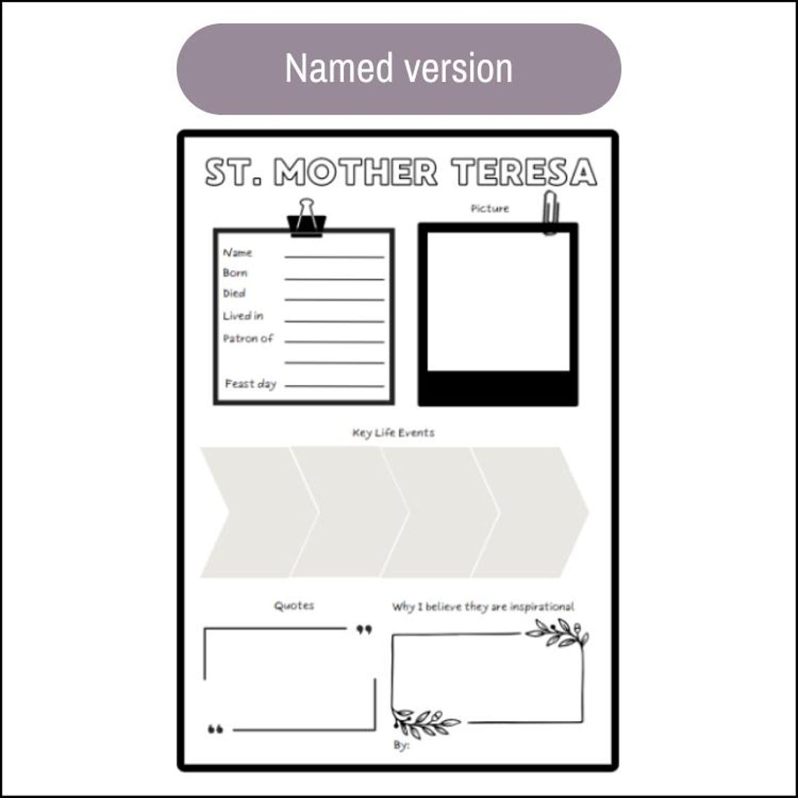 Catholic Saints Poster Activity | All Saints’ Day Research Project ...