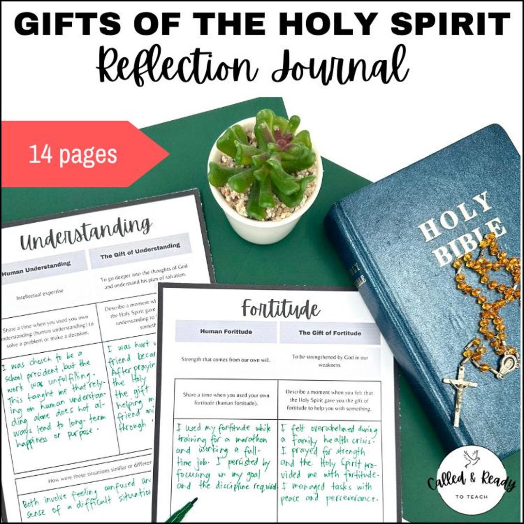 7 Gifts of the Holy Spirit Prayer Journal – Catholic Middle School ...