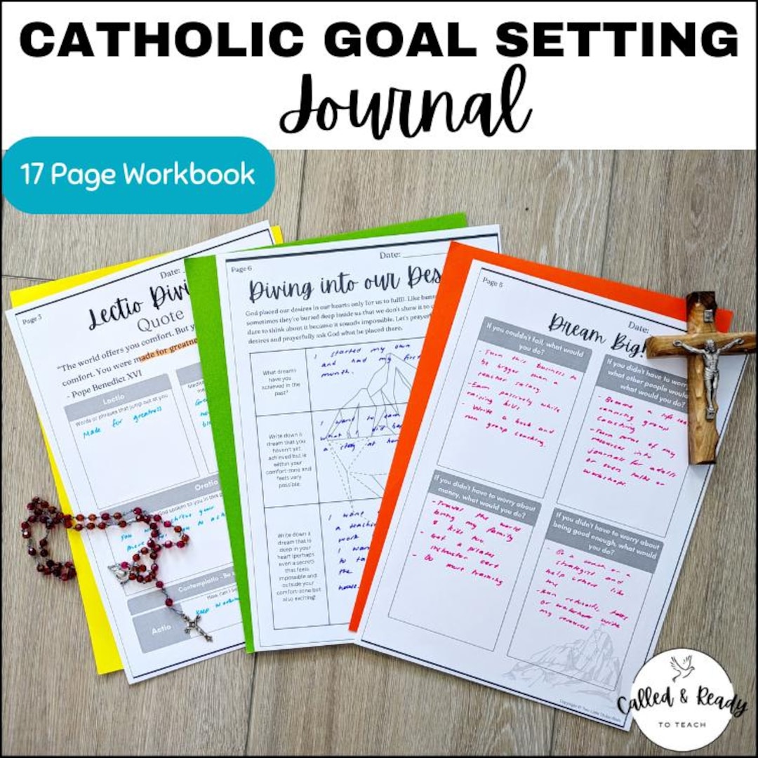 Catholic Growth Mindset Goal Setting Activities | Middle School ...