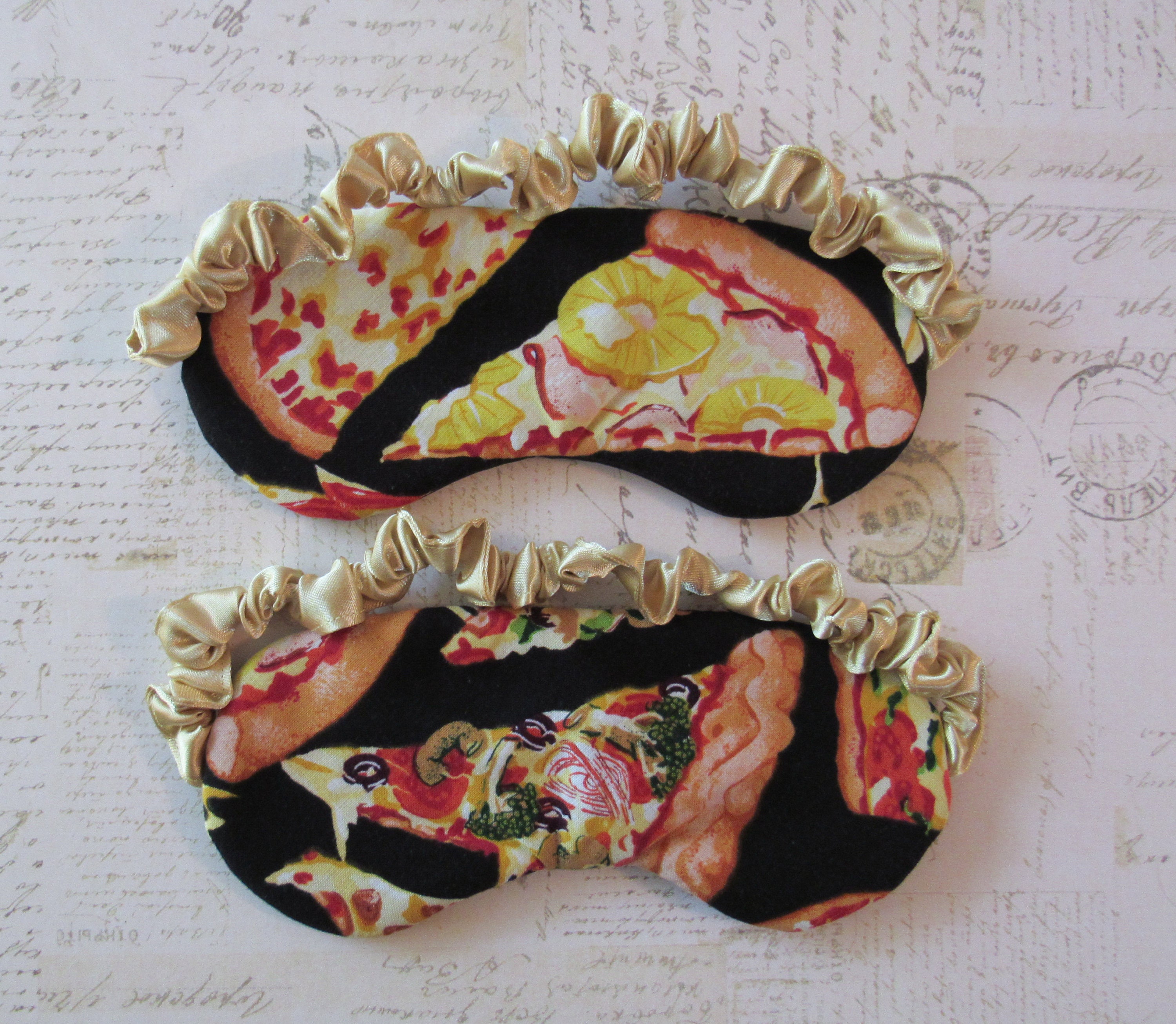 Pick Your Slice Pizza Sleep Mask // Cotton & Satin Eye Mask | Etsy