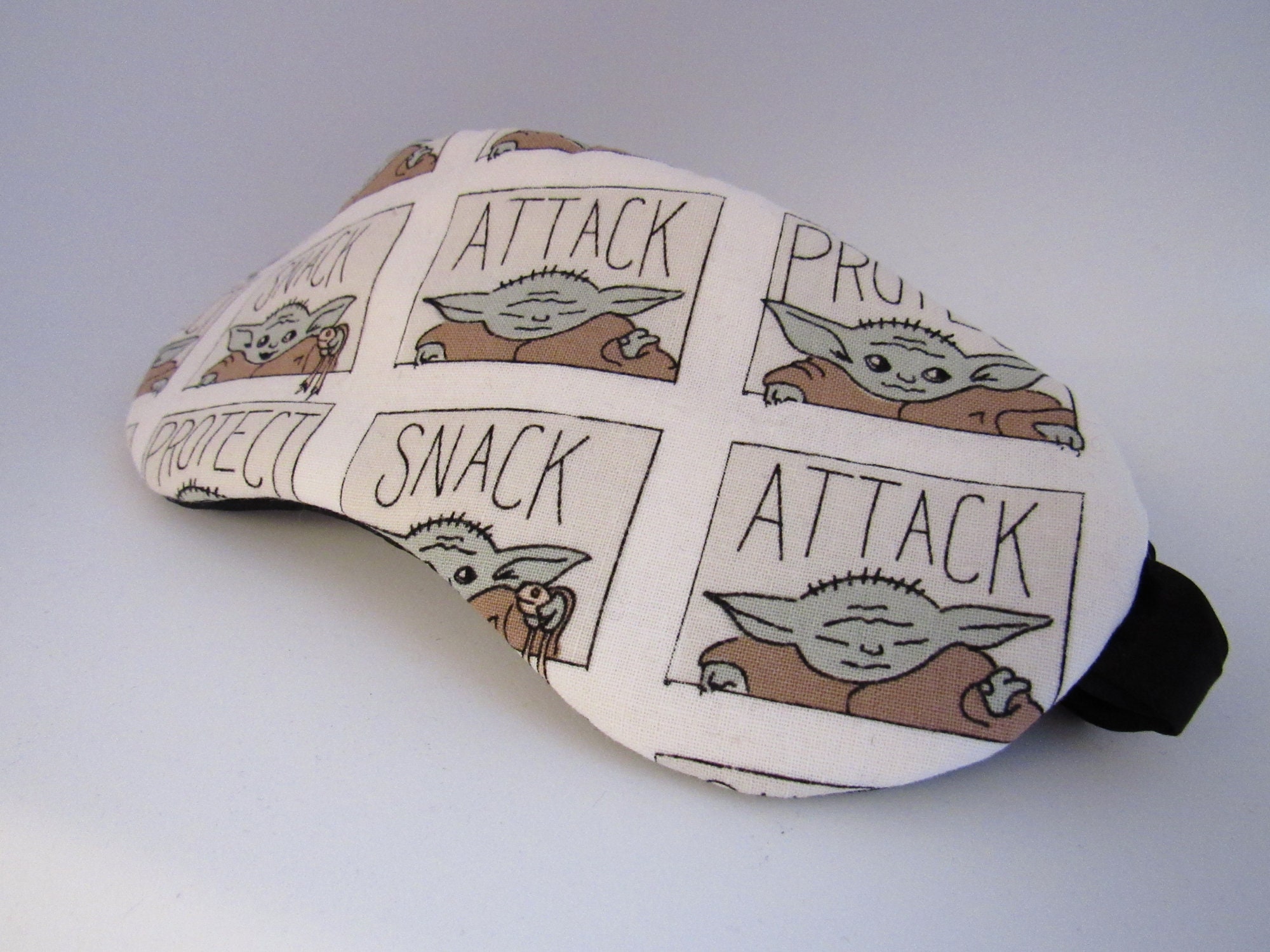 Grogu Sleep Mask in Cotton Satin // The Child Eye Mask | Etsy