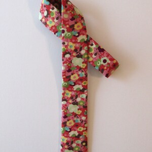 Mod Floral Skinny Tie in Multi Color // Cotton Necktie - Etsy