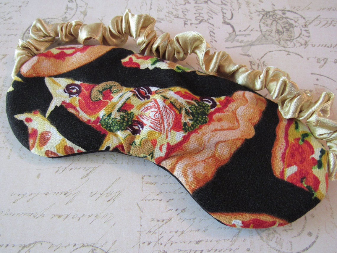 Pick Your Slice Pizza Sleep Mask // Cotton & Satin Eye Mask - Etsy
