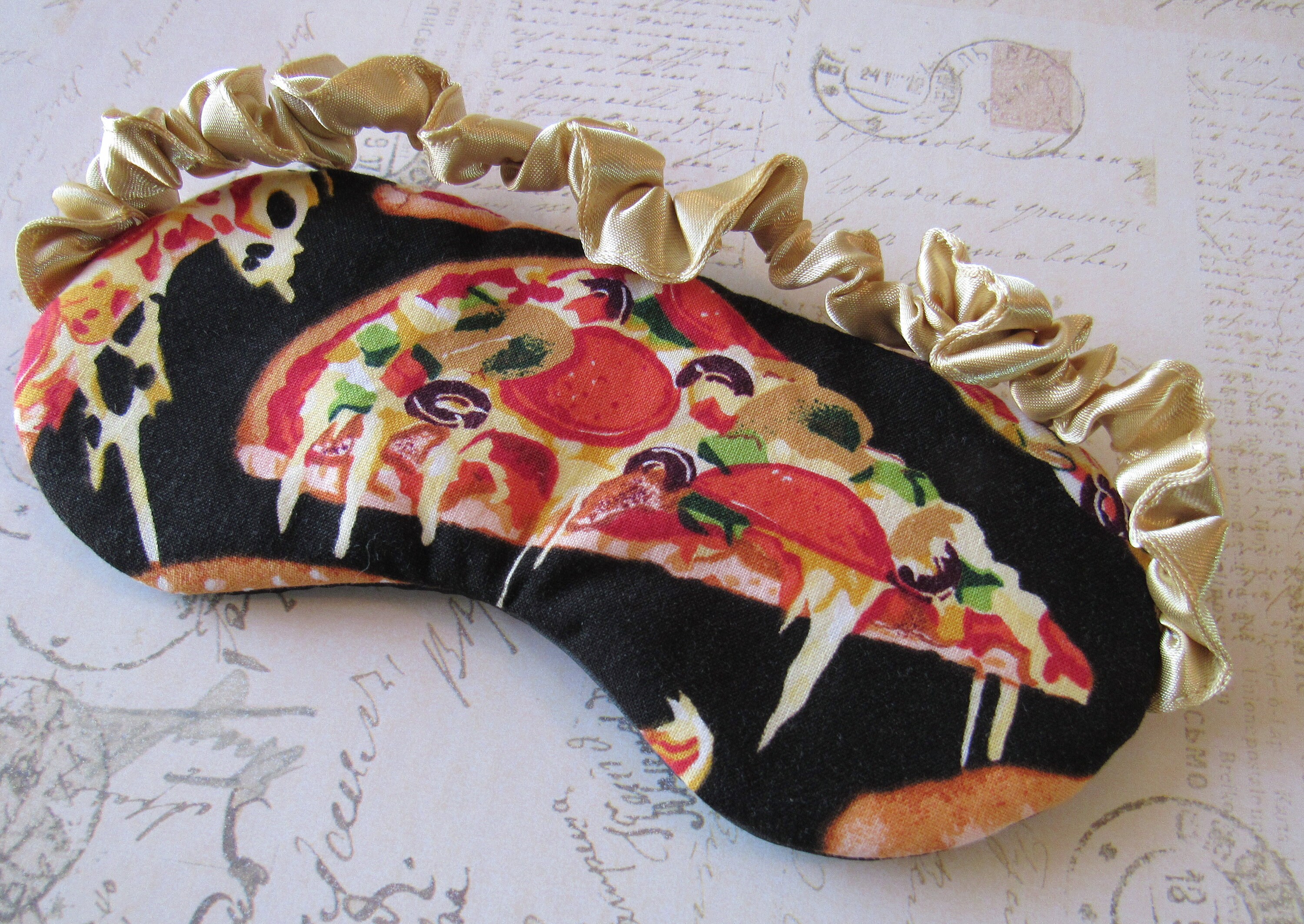 Pick Your Slice Pizza Sleep Mask // Cotton & Satin Eye Mask | Etsy