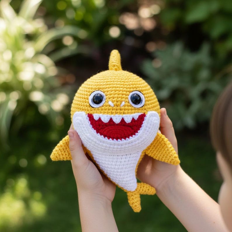 Crochet Shark Amigurumi Pattern, Easy Beginner Toy (PDF Pattern) - Etsy