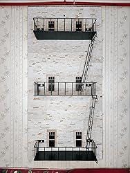 3-tier Metal Fire Escape Wall Shelf | Urban Display Rack - Etsy