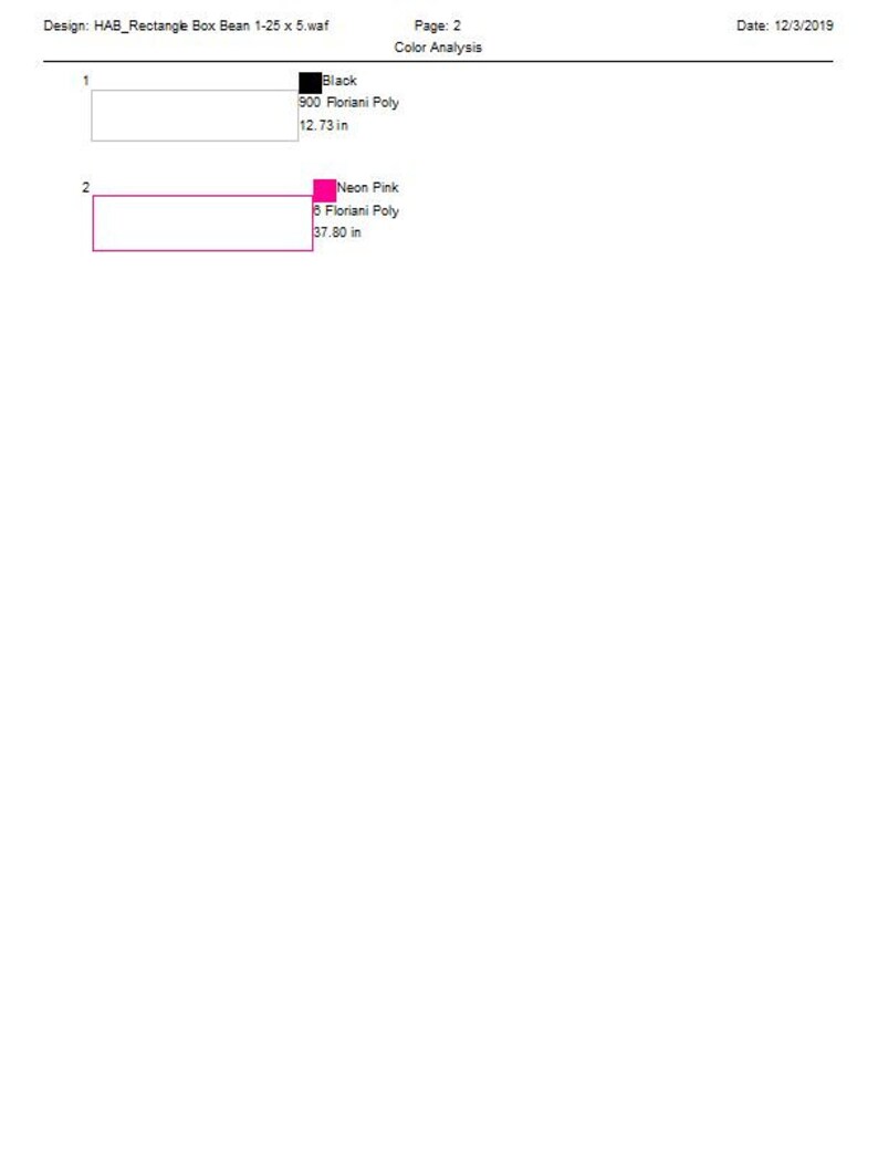 Rectangle Box Name Box Bean Stitch Applique Design 25 Sizes - Etsy