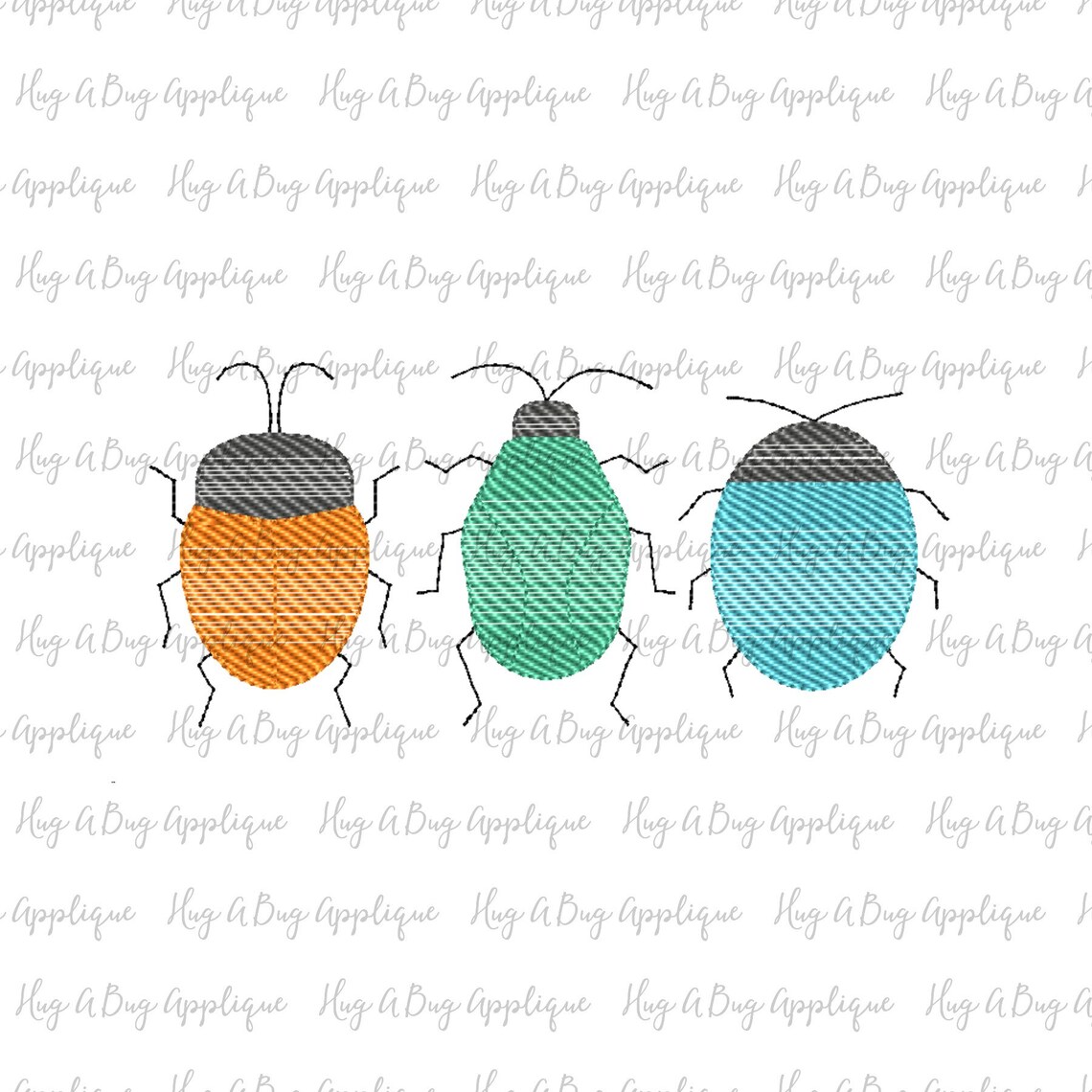 Bug Trio Sketch Stitch Embroidery Design 5x7 6x10 8x8 9x9 8x12 - Etsy