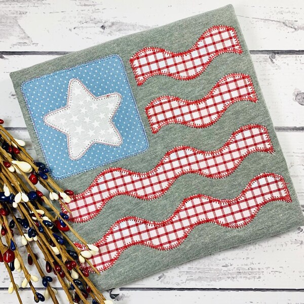 American Flag Embroidery - Etsy