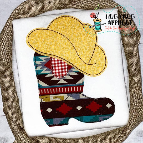 Cowboy Applique - Etsy