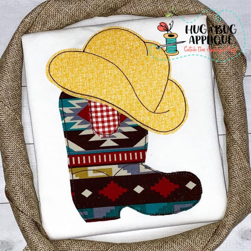Cowboy Applique - Etsy