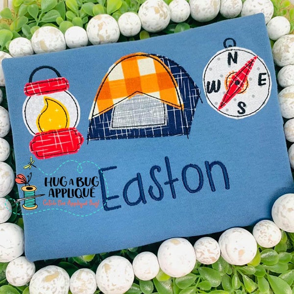 Camping Applique - Etsy