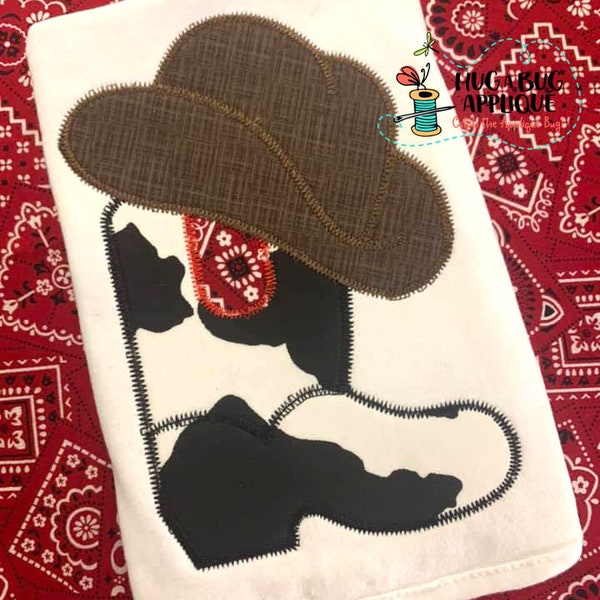 Cowboy Applique - Etsy