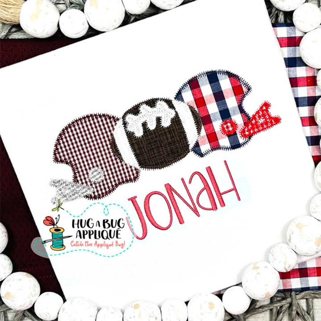 Helmets Football Zig Zag Stitch Applique Design 5x7 6x10 8x8 8x12 9x9 ...