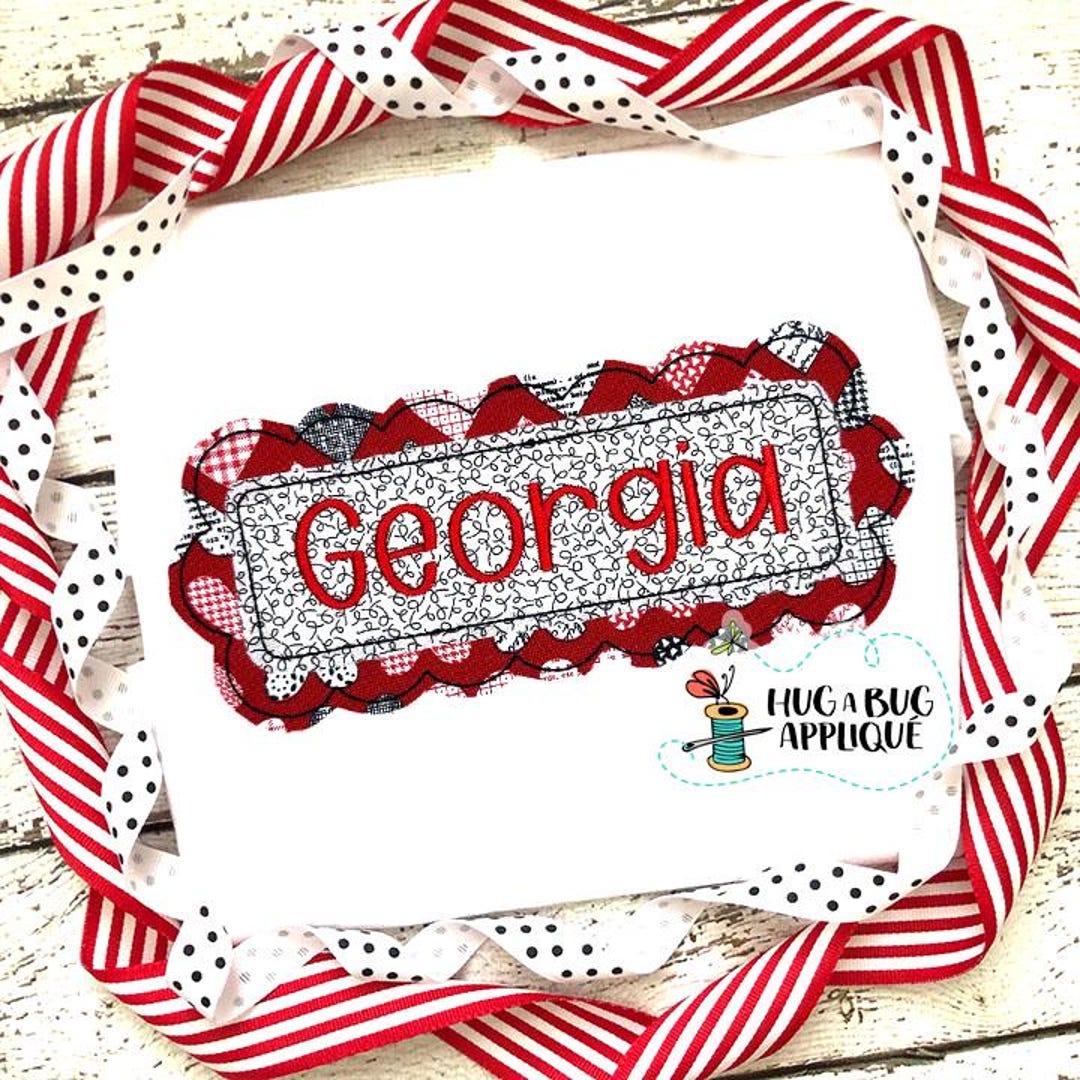 Frilly Box Bean Stitch Applique Design 5x7 8x8 6x10 8x12 9x9 - Etsy