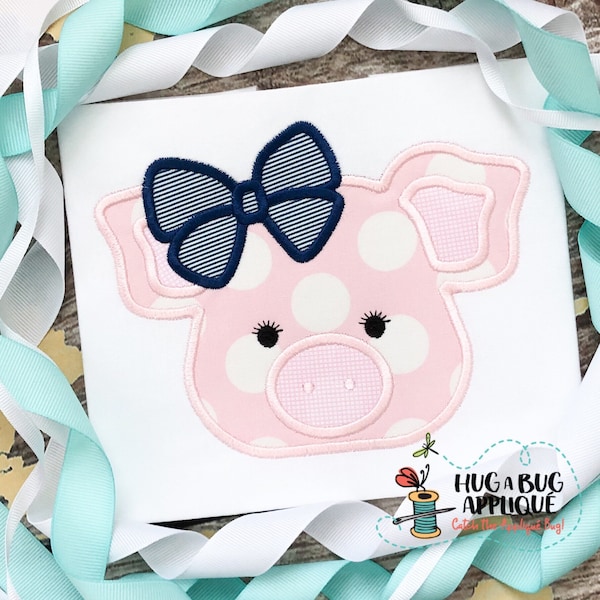 Pig Applique - Etsy