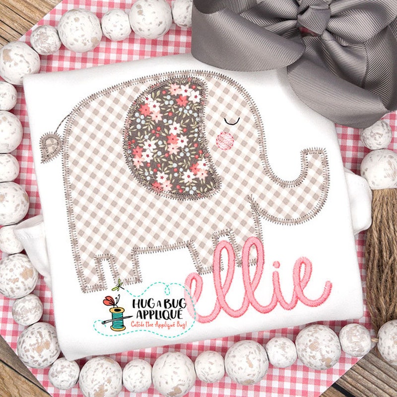 Elephant Applique - Etsy