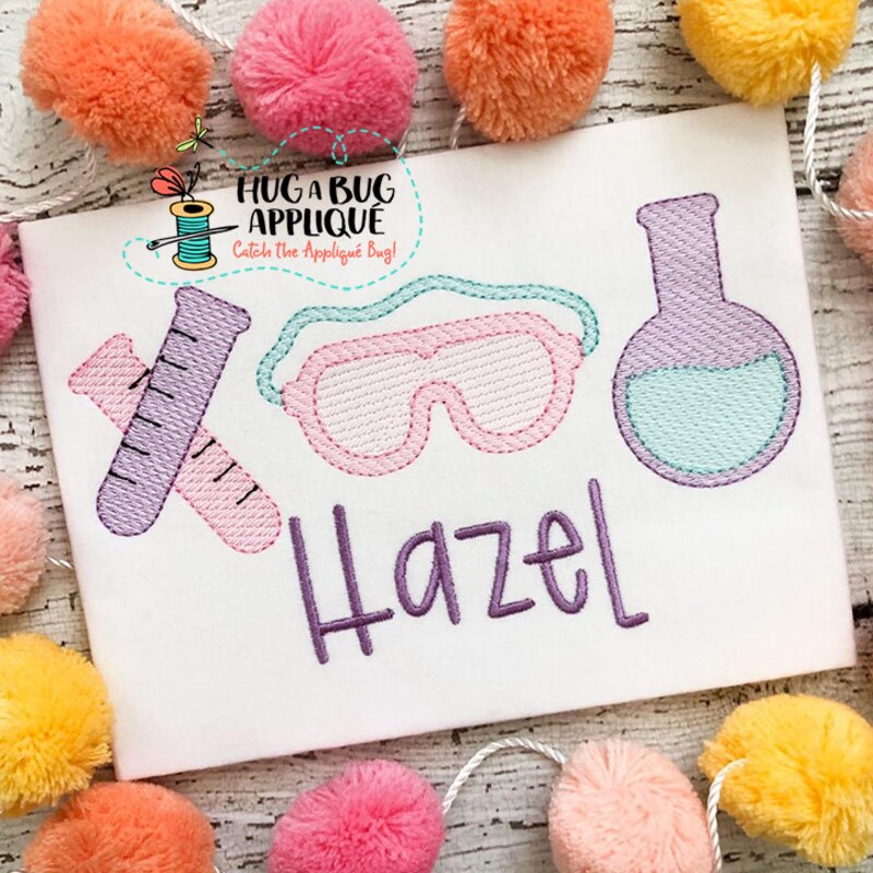 Lab Embroidery Design - Etsy