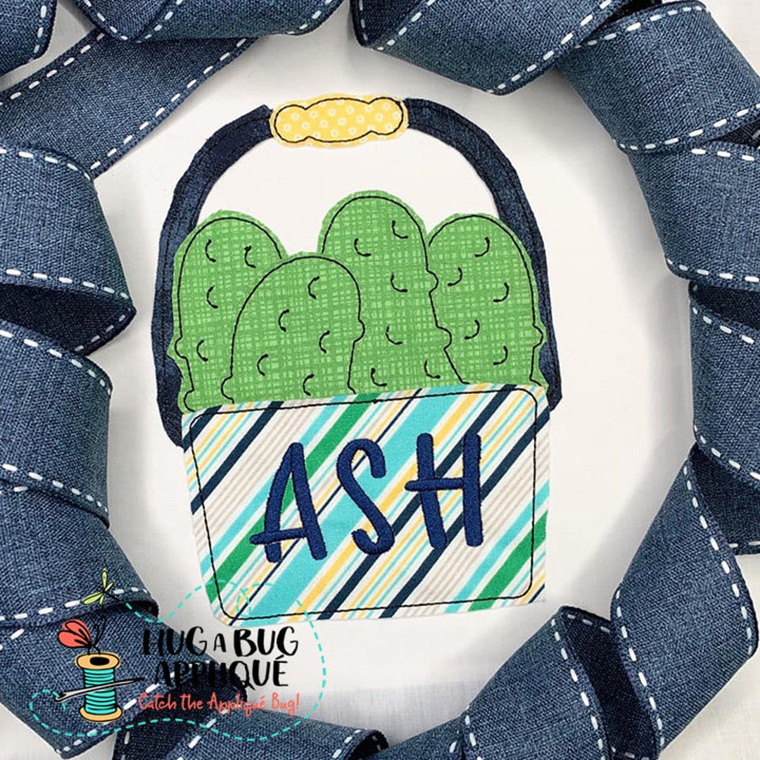 Pickles Bucket Bean Stitch Applique Design 5x7 6x10 8x8 8x12 9x9 - Etsy