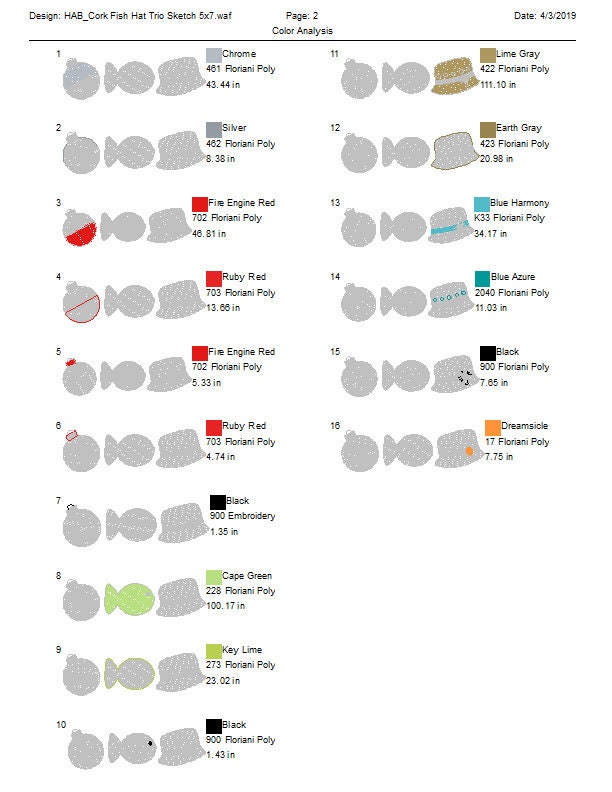 Fishing Trio Cork Fish Hat Sketch Stitch Embroidery Design 5x7 6x10 8x8 ...