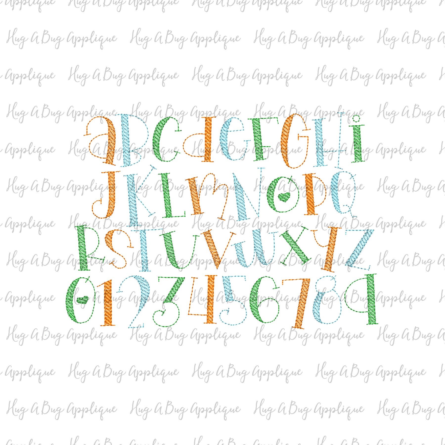Love Rawr Sketch Stitch Embroidery Font 1" 1.5" 2" 2.5" 3" 3.5" - Etsy