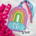 Rainbow Bag Tag in the Hoop Applique Design 4" 4.5" 5" 5.5" 6" - Etsy