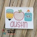 Pencil Apple Glue Trio Zig Zag Stitch Applique Embroidery Design 5x7 ...