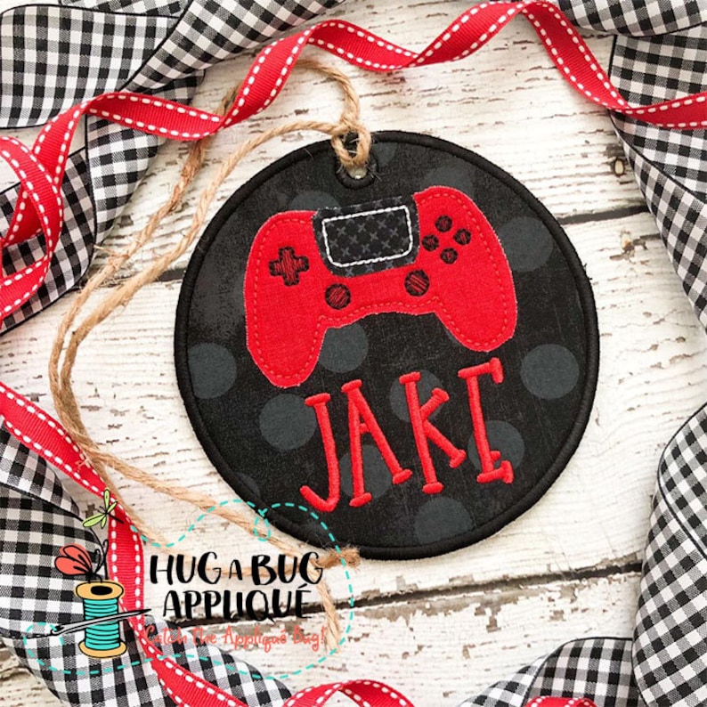 Circle Bag Tag in the Hoop Applique Design 4 4.5 - Etsy