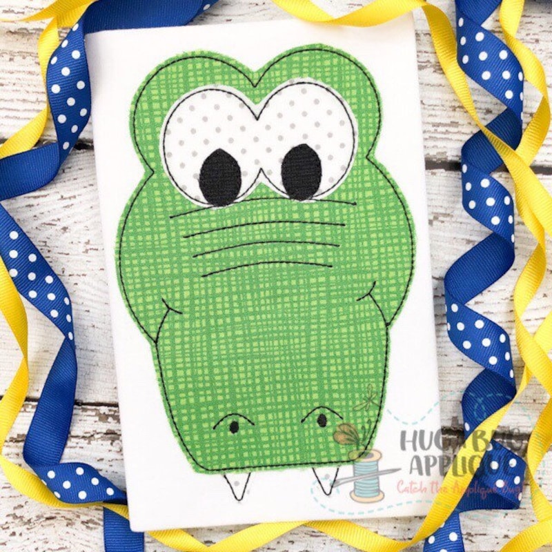 Alligator Applique - Etsy