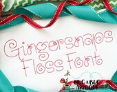Gingersnaps Floss Stitch Embroidery Font 1 1.5 - Etsy