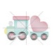 Valentine Train Heart Sketch Stitch Embroidery Design 5x7 6x10 8x8 8x12 ...