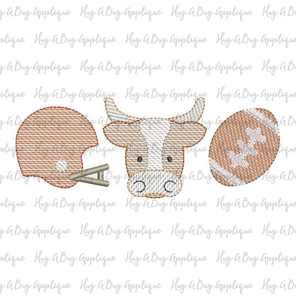 Helmet Longhorn Football Sketch Stitch Embroidery Design 5x7 - Etsy