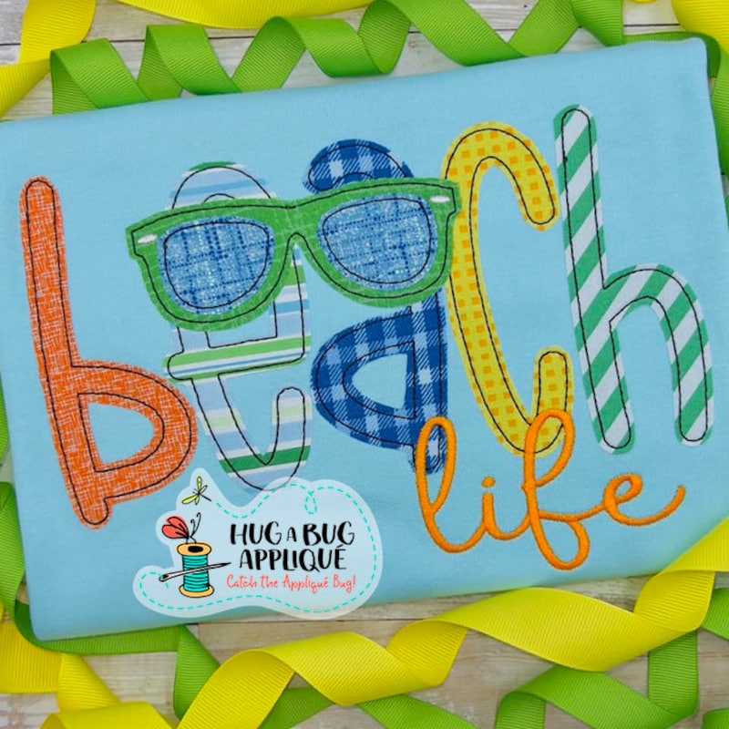 Beach Applique - Etsy
