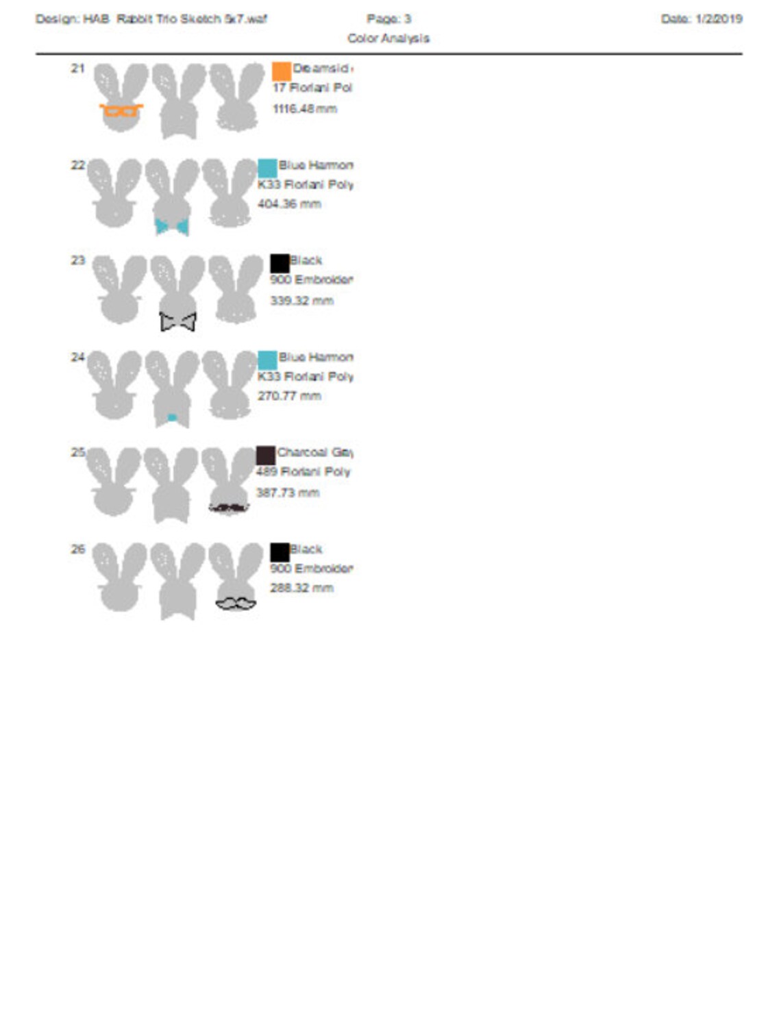 Rabbit Trio Sketch Embroidery Design 5x7 6x10 8x8 8x12 - Etsy