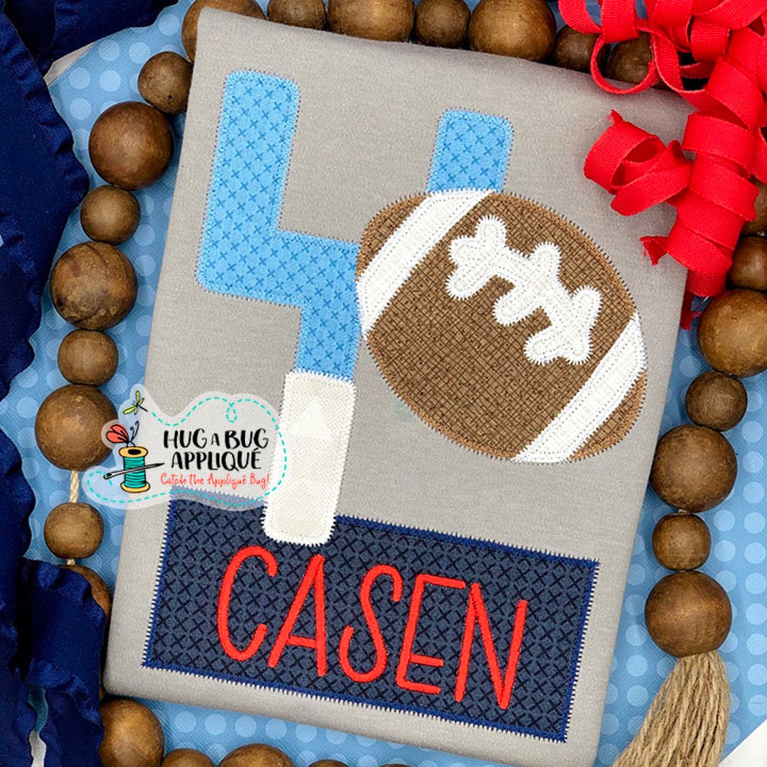 Goal Post Ball Zig Zag Stitch Applique Design 5x7 6x10 8x8 8x12 9x9 - Etsy