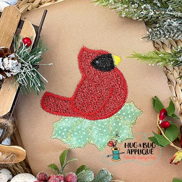 Cardinal Applique - Etsy