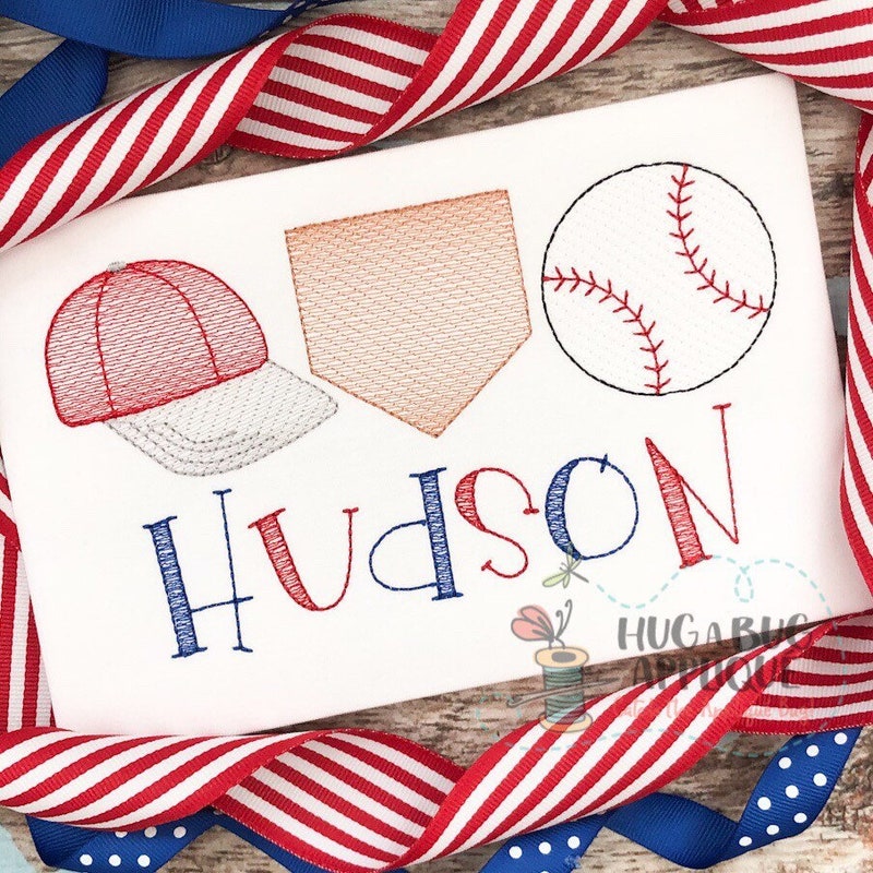 Baseball Embroidery - Etsy