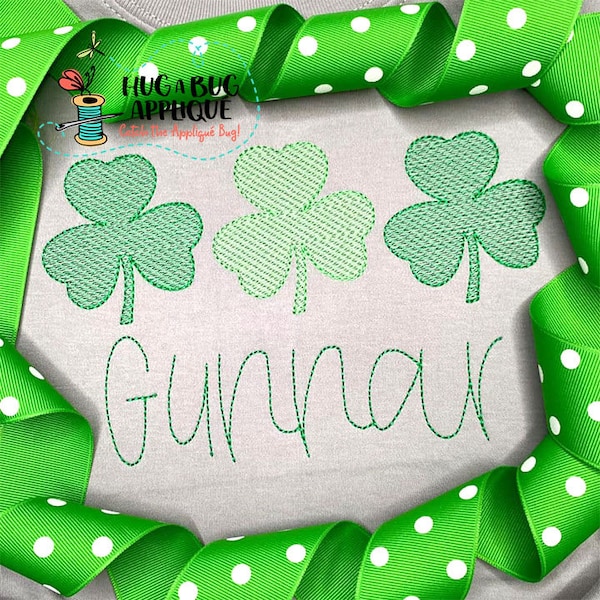 Shamrock Embroidery Design - Etsy