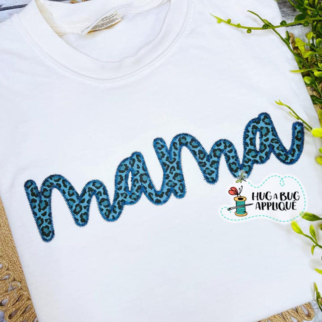Mama Zig Zag Stitch Applique Design 5x7 6x10 8x8 8x12 9x9 - Etsy
