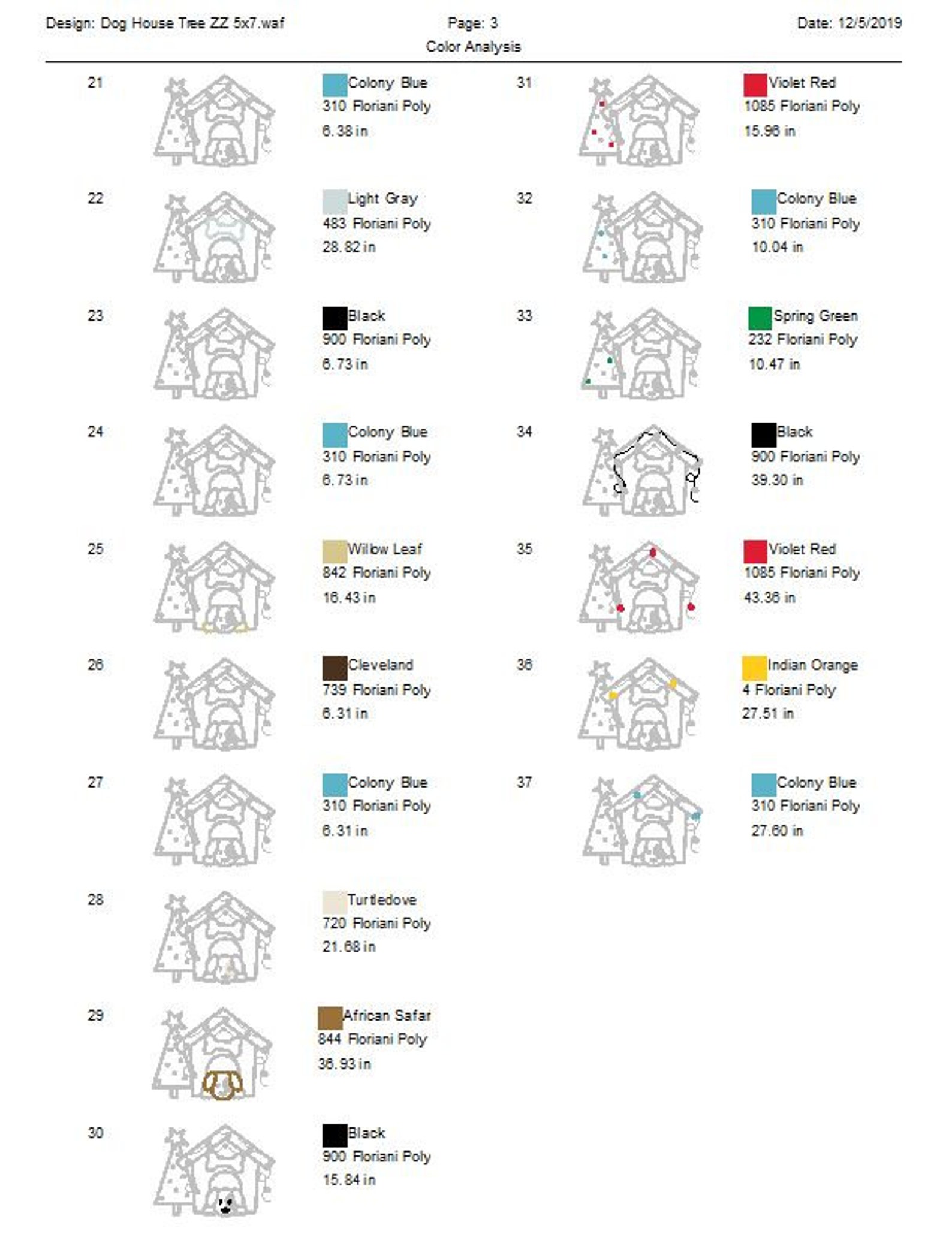 Dog House Tree Zig Zag Stitch Applique Design 5x7 6x10 8x8 - Etsy