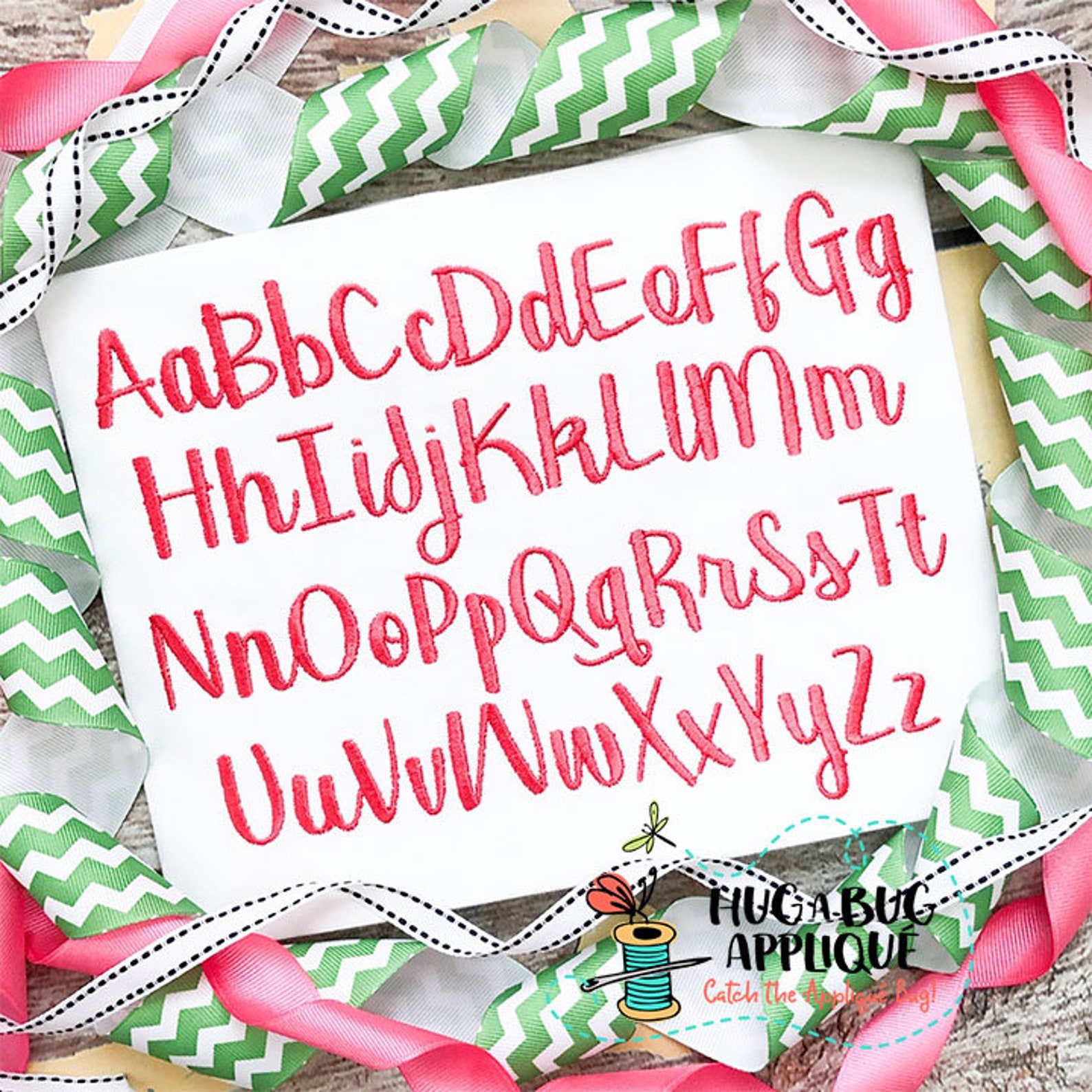 Georgina Satin Stitch Embroidery Font 1" 1.25" 1.5" 1.75" 2" 2.25" 2.5 ...