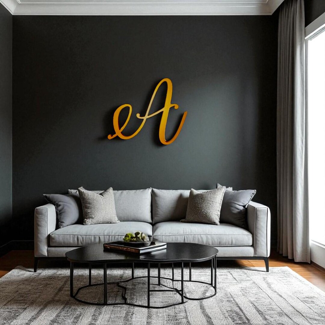 Custom Acrylic Initial Wall Art – Wooden Name Sign, Nursery Decor - Etsy