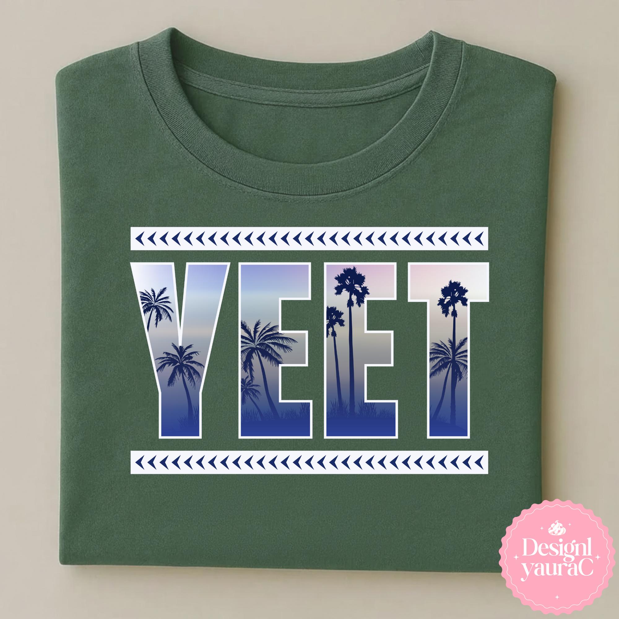 Yeet PNG | Yeet SVG | Funny Meme Slang Graphic | Tropical Palm Tree ...