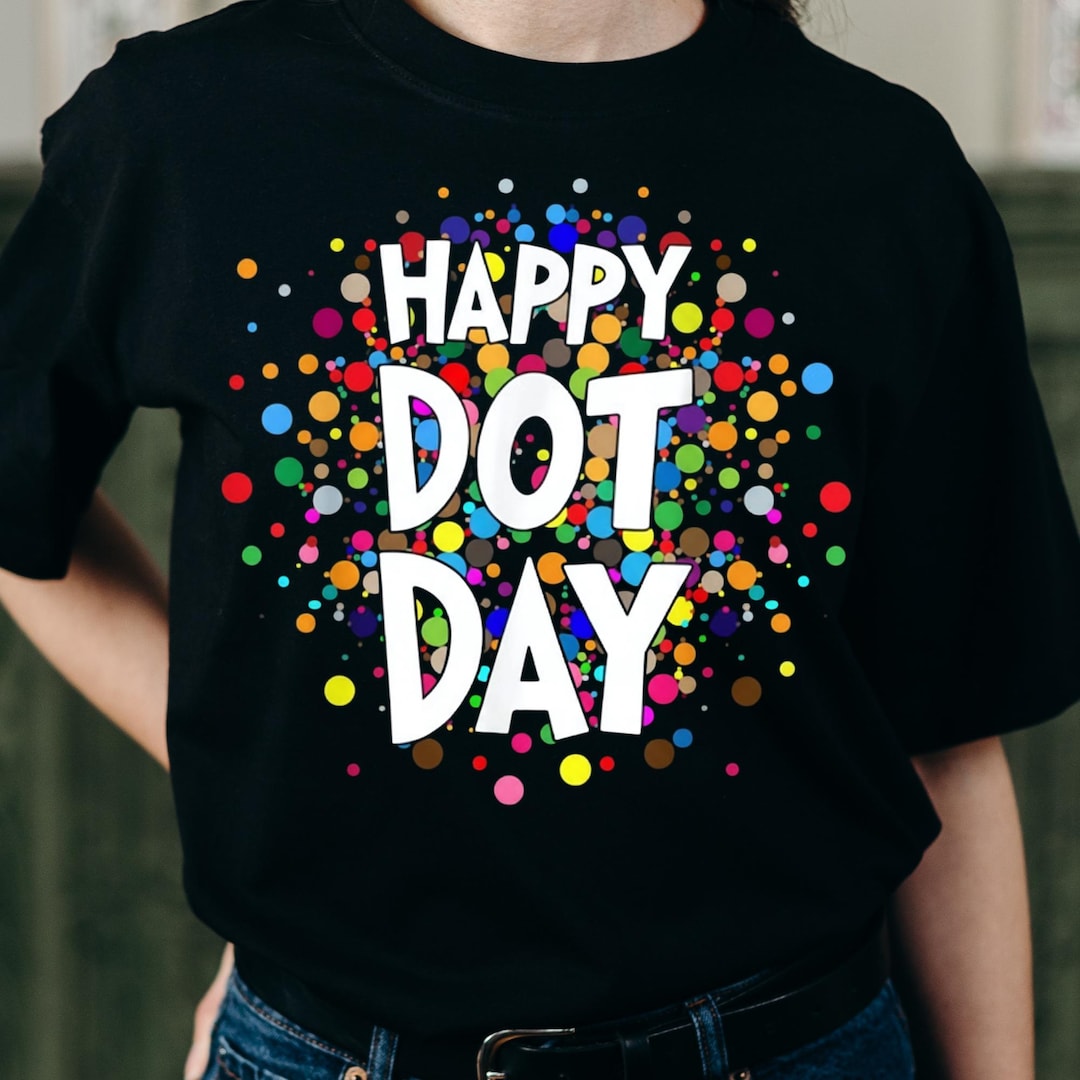 Happy Dot Day PNG SVG | Colorful Rainbow Polka Dot PNG | Cute Kids Dot ...