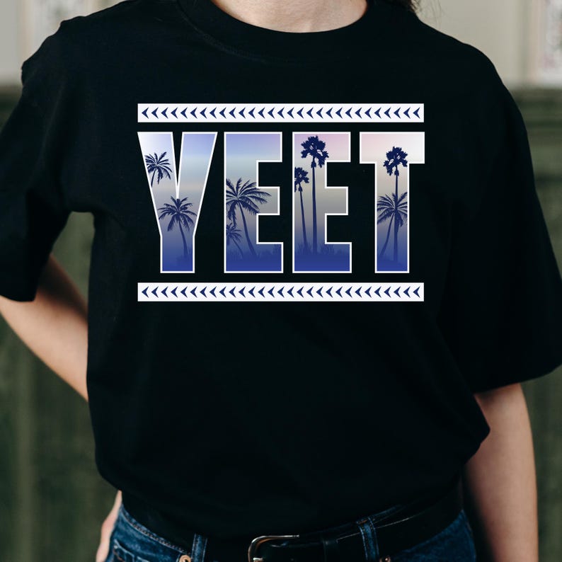Yeet PNG | Yeet SVG | Funny Meme Slang Graphic | Tropical Palm Tree ...