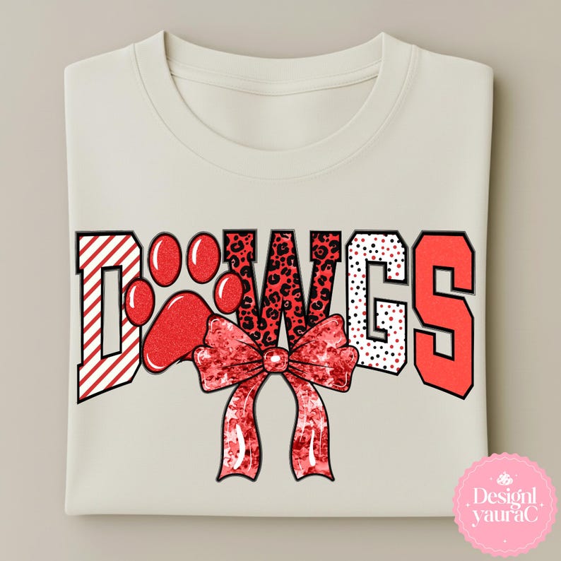 Dawgs PNG SVG | Red Toile Game Day Design | Dawgs Mascot Sublimation ...